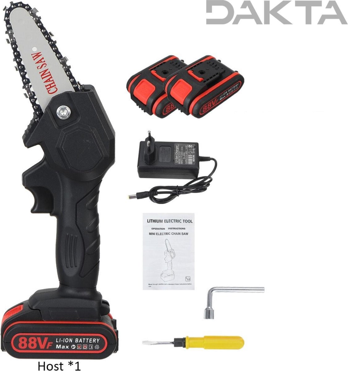 Dakta® Draadloze zaag | Elektrische zaag | Mini zaag | 88V ...