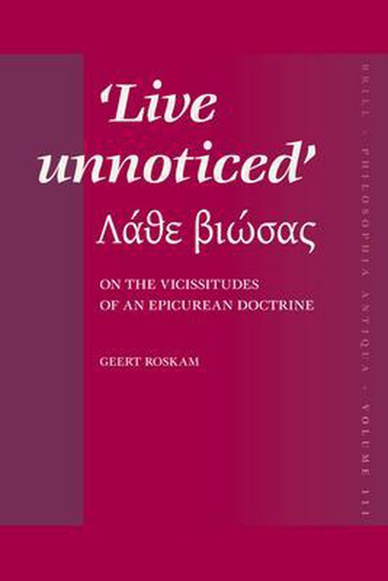 Live Unnoticed | 9789004161719 | Geert Roskam | Boeken | bol.com