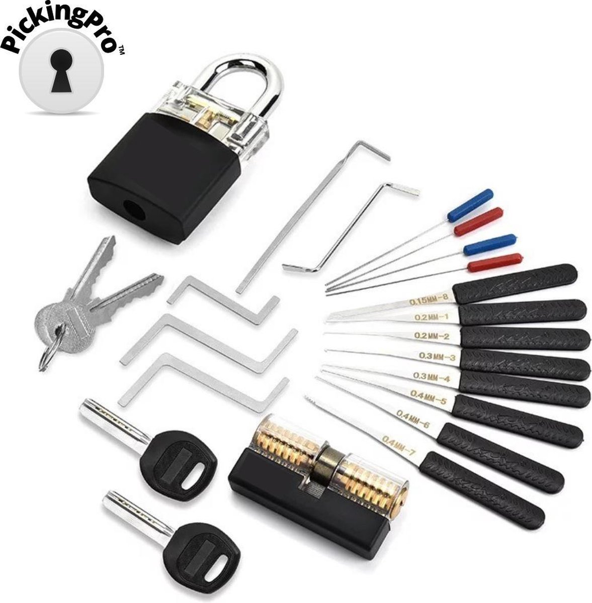 PickingPro ™ Lockpick Set Pour expérimentés et les débutants || Set de ...