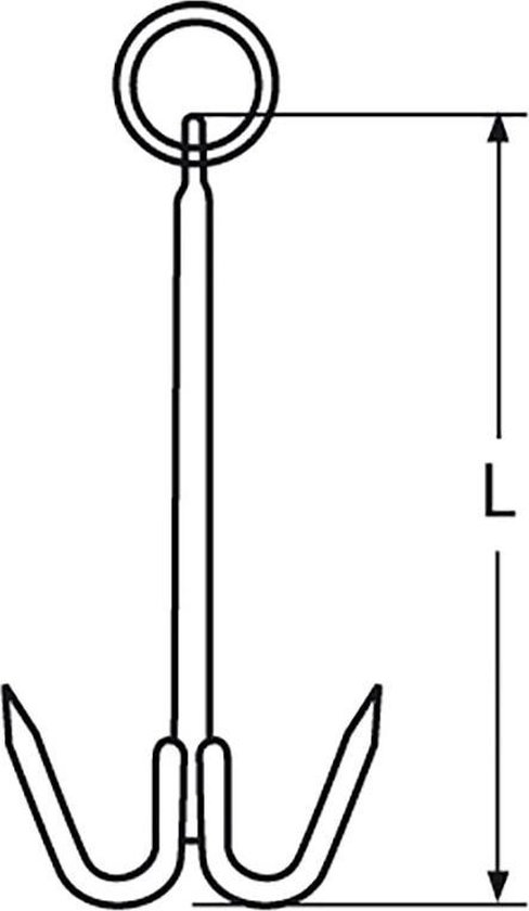 Werp of dreg anker, 3kg | bol