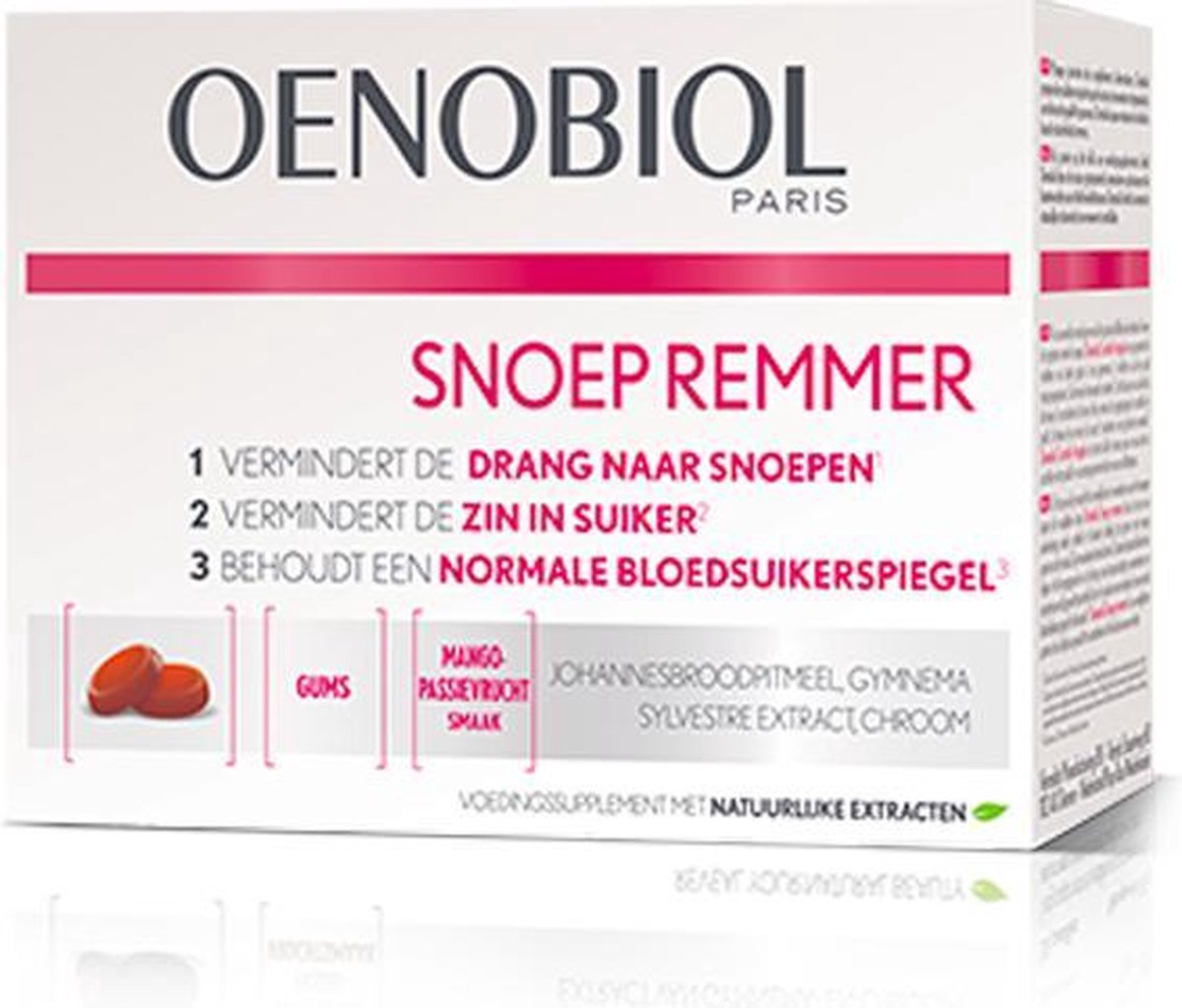 OENOBIOL Snoepremmer Afslankpillen - Gewichtsverlies - Johannesbroodpitmel 50 Gummies | bol.com