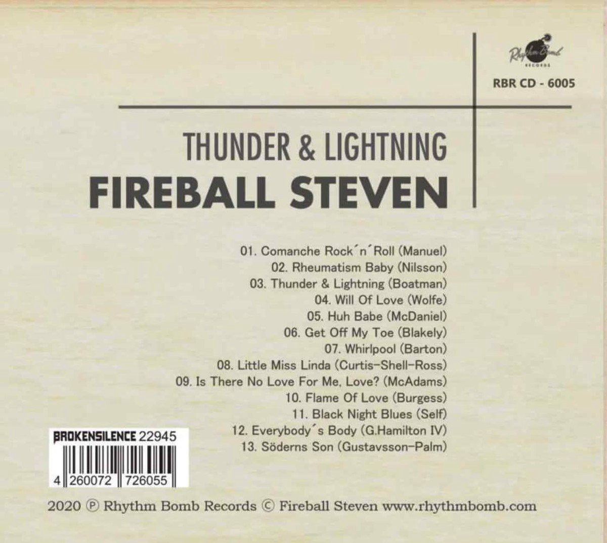 Fireball Steven - Thunder & Lighning (CD), Fireball Steven | CD (album ...