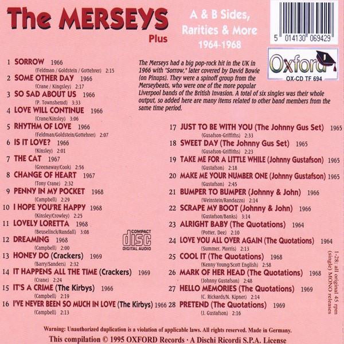 Plus, The Merseys | CD (album) | Muziek | bol.com