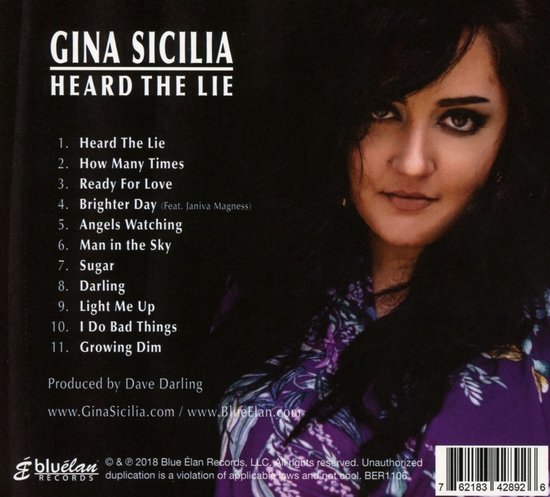 Ginia Sicilia - Heard The Lie (CD), Ginia Sicilia | Muziek | bol