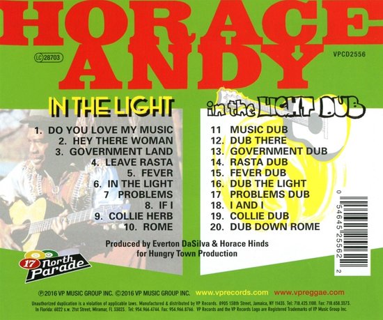 Horace Andy - In The Light (CD), Horace Andy | CD (album) | Muziek | bol