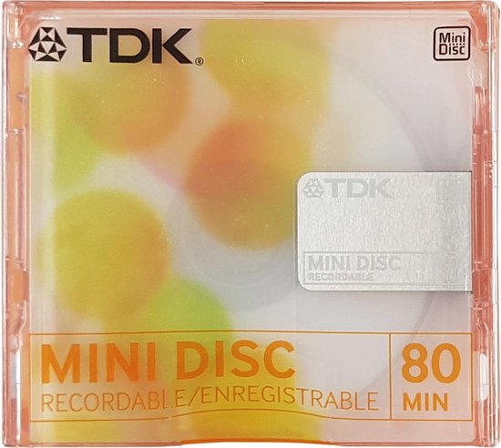 TDK Recordable Mini Disc Orange 80 Min | bol