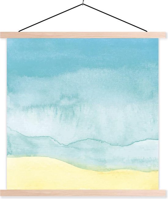 Porte-affiche avec affiche - Affiche scolaire - Plage - Mer - Aquarelle ...