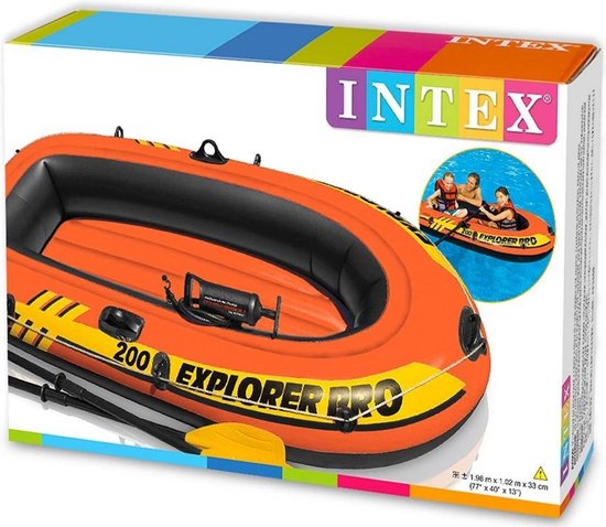 Intex Explorer Pro 200 Tweepersoons Boot + set peddels | bol.com