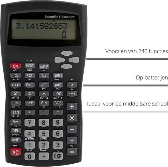 DirectSupply Wetenschappelijke Rekenmachine - Elektrische Rekenmachine ...