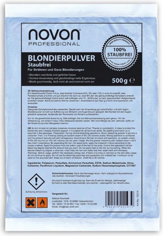 Novon - Professioneel Blondeer poeder - stofvrij - 500 g | bol