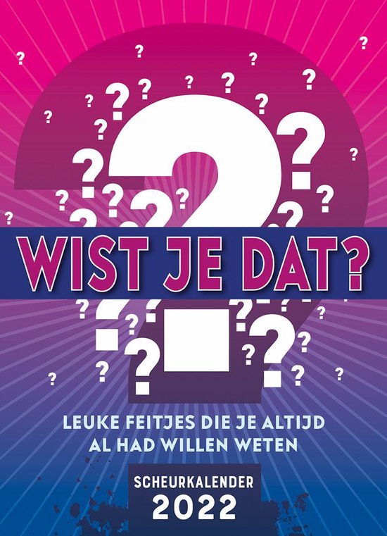 Scheurkalender 2022 - Wist je dat? | bol.com