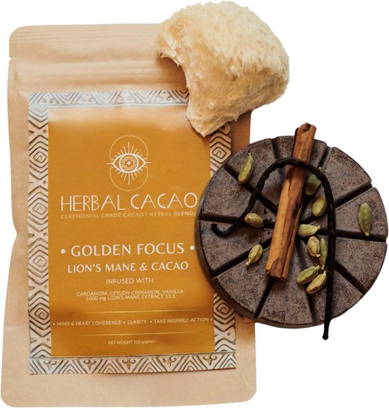 Ceremonial Grade CACAO, LION'S MANE 15:1 dual-extract & Traditional ...