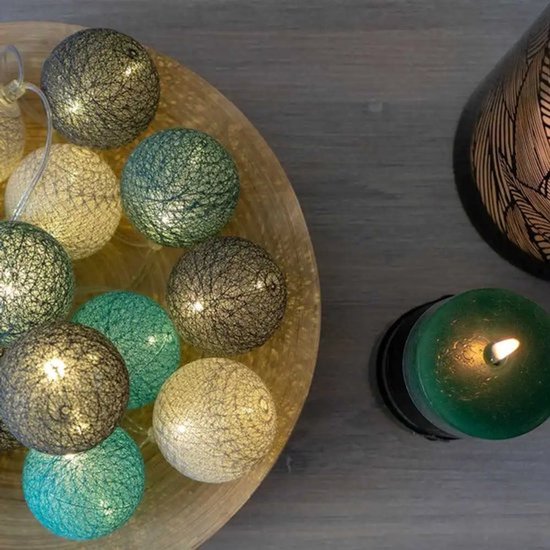 Mangrove Voice Control Google en Alexa katoenen bal lichtslinger ...