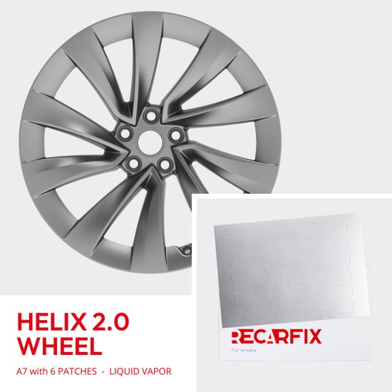 Tesla Model Y - Velgschade patch Helix 2.0 Wheel Liquid Vapor | bol