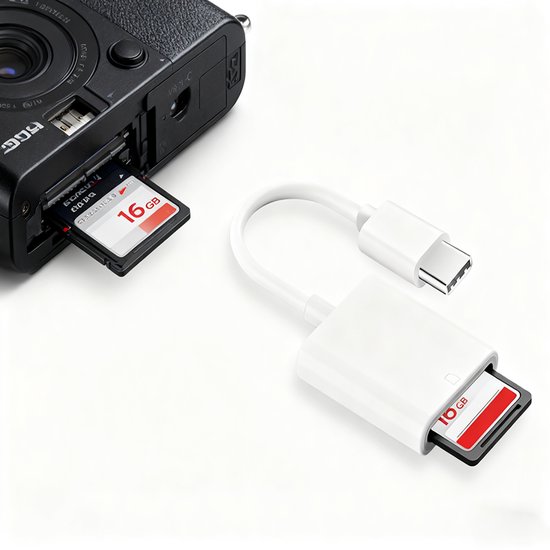 USB-C SD Kaartlezer Voor Snel Gegevensoverdracht – 5 Gbps Snelheid ...