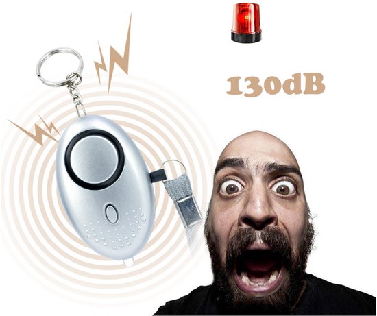 3 Stuks - Persoonlijk Zakalarm - 130 Db - Met LED-Zaklamp - Paniekalarm - Alarm... | bol