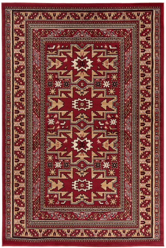 Mazovia Tapijt Rood Klassiek Symmetrisch patroon - Woonkamer ...