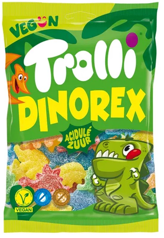 Trolli dino rex veggie zakje 200 gr | bol