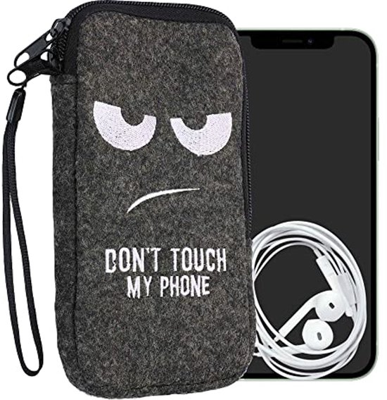 Protective Smartphone Plug-in Case - 6.5 Inch - Stylish Felt Cover in ...