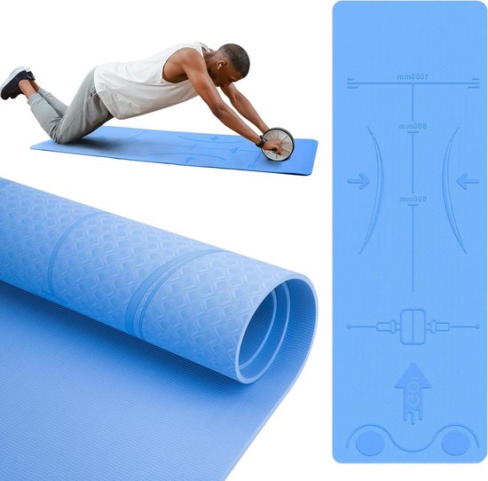 Premium Exercise Equipment Mat - Ab Roller Wheel, Anti-slip Abdominale ...