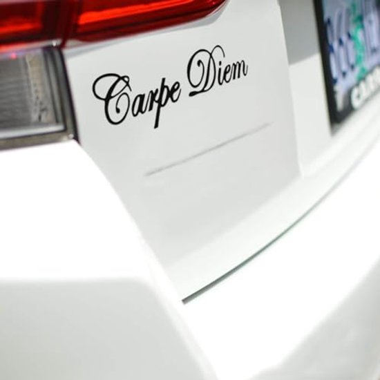 2 Stuks Creatieve Carpe Diem stickers, Mode Brief Bedrukt Carpe Diem ...
