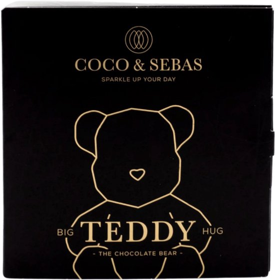Coco & Sebas Big Teddy Hug - handgemaakt melkchocolade cadeau | bol