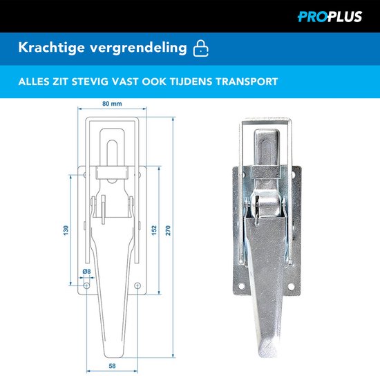 ProPlus Spansluiting Tico - 270x80mm - Spansluiting - Treksluiting ...