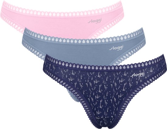 Sloggi Go Crush Dames String 3-Pack Multiple Colours 4 | bol