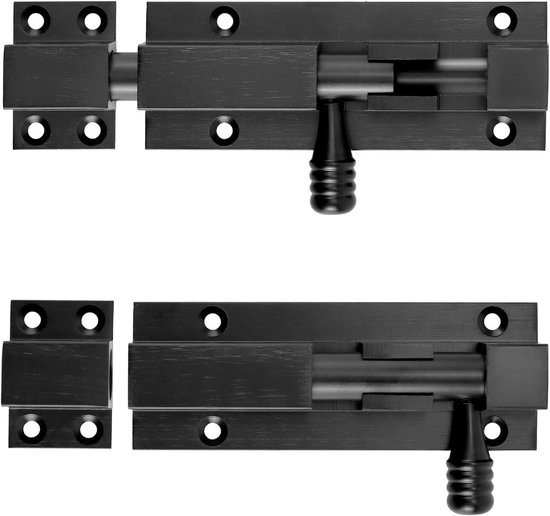 Allecto plus - Aluminium Deurgrendel Bout - 130 x 37mm - Schuifgrendel ...