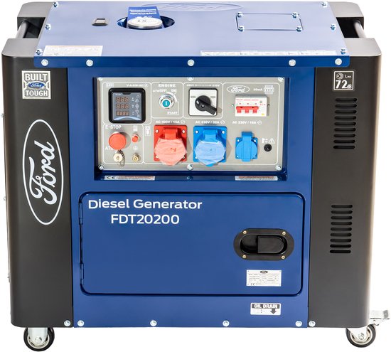 Ford Diesel Generator FDT20200 - 220V/380V - 6.0 kVA - 151 kg | bol