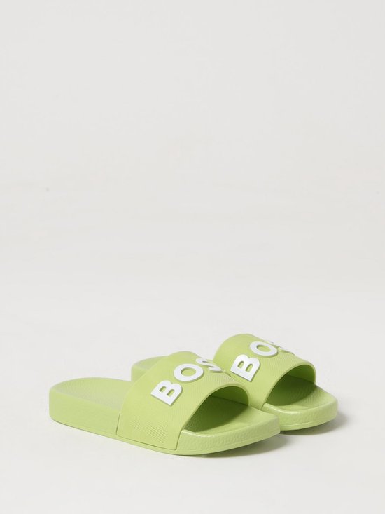 Logo Slides Pool Slides Kids - Green Shoes | bol