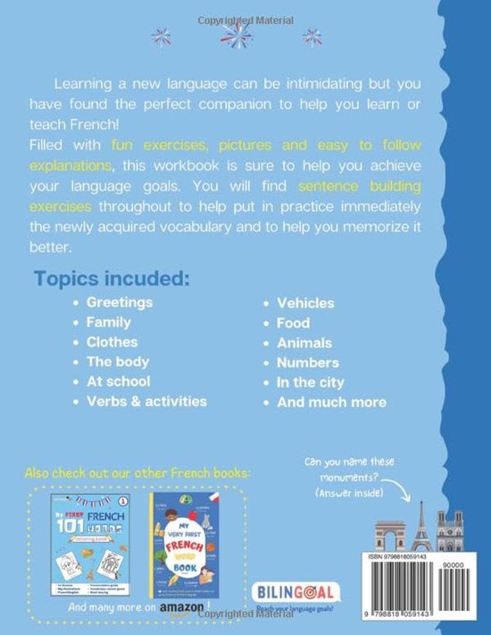 Beginner French Workbook voor Beginners: Leer Meer dan 400 Franse ...