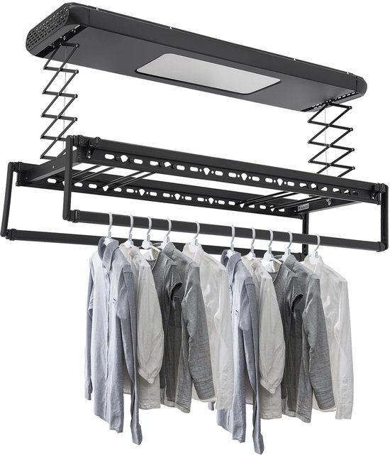 Amolass - Droogrek Elektrisch - Plafonddroogrek - Met Afstandsbediening ...