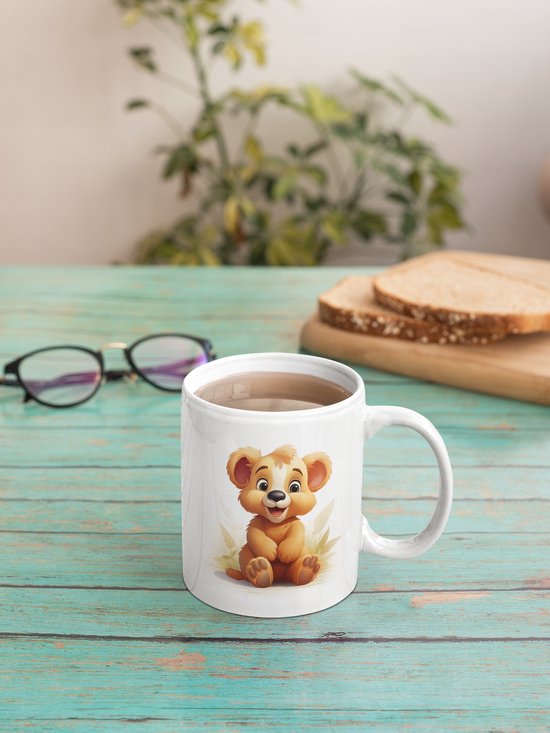 Leuke Mok met Bruine Beer - Origineel Cadeau voor Kinderen | bol