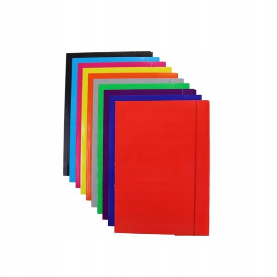 Gele A4-map met elastiek, gelakt, 350 g | bol