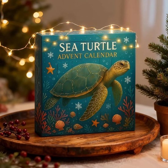 Turtle Advent Calendar - 24 schattige zeeschildpaddecoraties ...