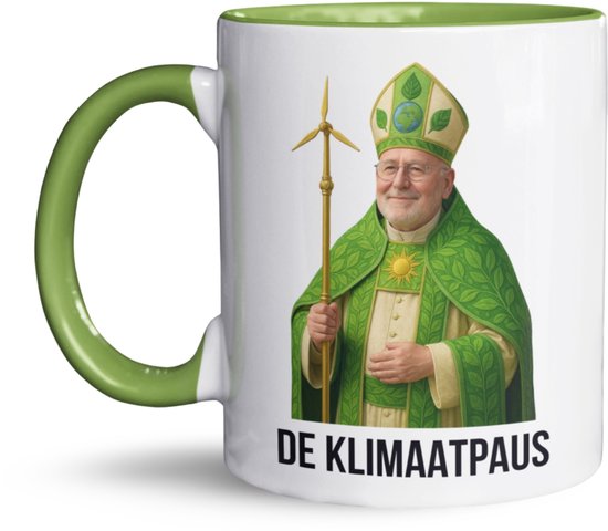 De Klimaatpaus Mok – Frans Timmermans Cartoon – Grappig Cadeau ...