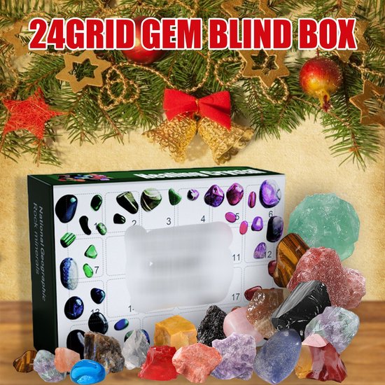 24 vakken erts blind box, 24 dagen countdown, groene kerst verrassing ...