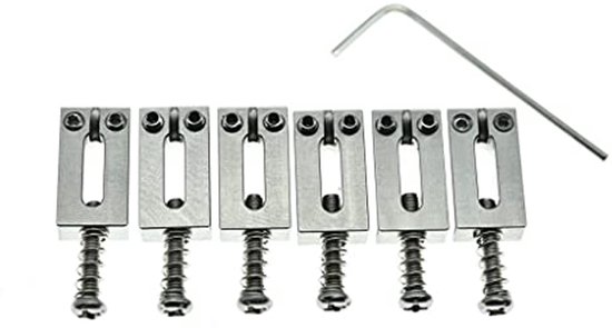 Verbeterde RVS Gitaarbrug Zadels 10.5mm String Spacing | bol