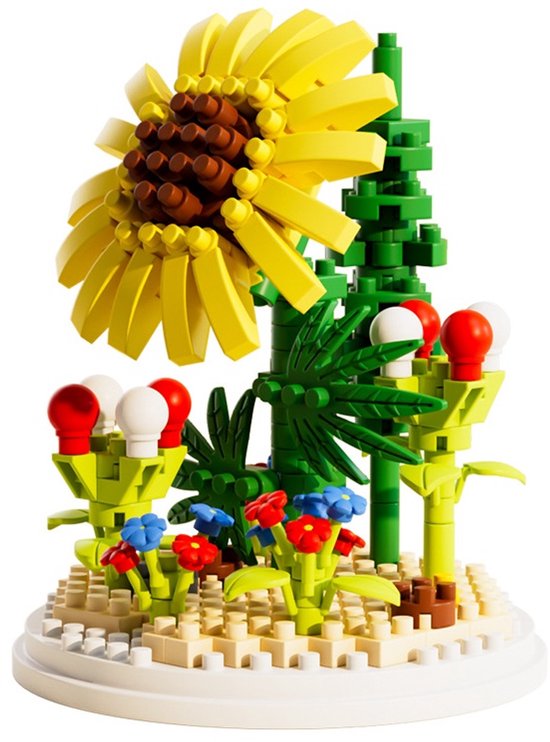 Mini Building Blocks Flower – Zonnebloem bouwsteentjes | bol