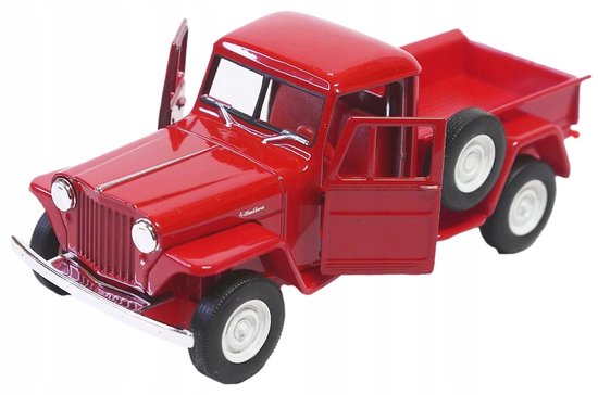 Welly Jeep Willys Pickup 1947 Modelauto Rood 1:34-39 | bol