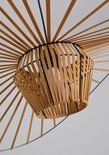 Taveo Hoedlamp - Design hanglamp groot - Goudbruin - 120 cm | bol