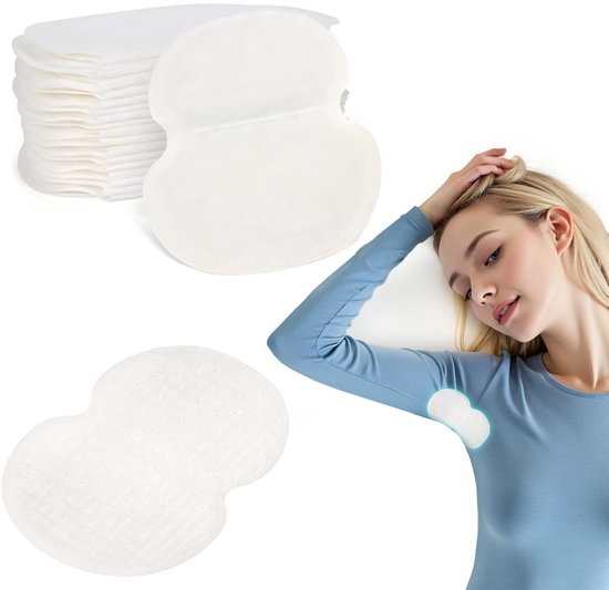 Anti-Transpirant Okselpads – 100 Stuks（50 sets） – Hypoallergeen Katoen ...