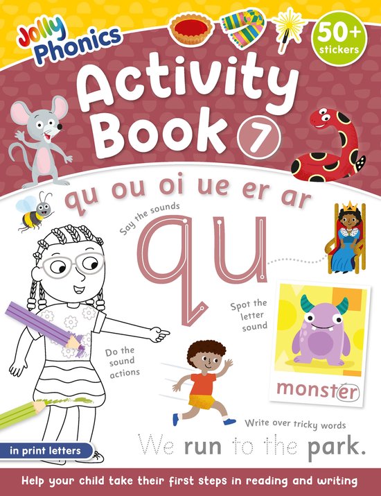 Jolly Phonics Activity Books, set 1-7 Updated Edition- Jolly Phonics ...