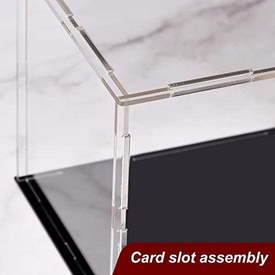 Acrylic transparent display case box dustproof protection cube ...