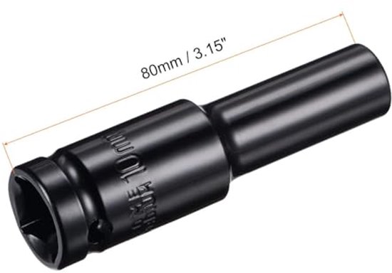 Deep Impact Socket, 1/2 Inch Drive by 10mm Deep Impact Socket, Heat ...