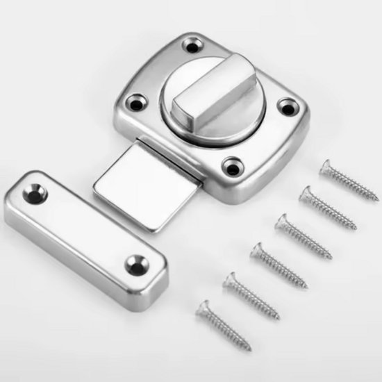 TLVX Sterk Draaislot Zilver incl. Schroeven – Deur Beveiligen ...
