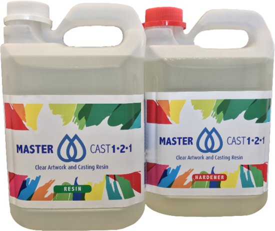 MasterCast 1-2-1 Heldere Epoxy Hars coaten en resin art - 1.9 kg. Set | bol