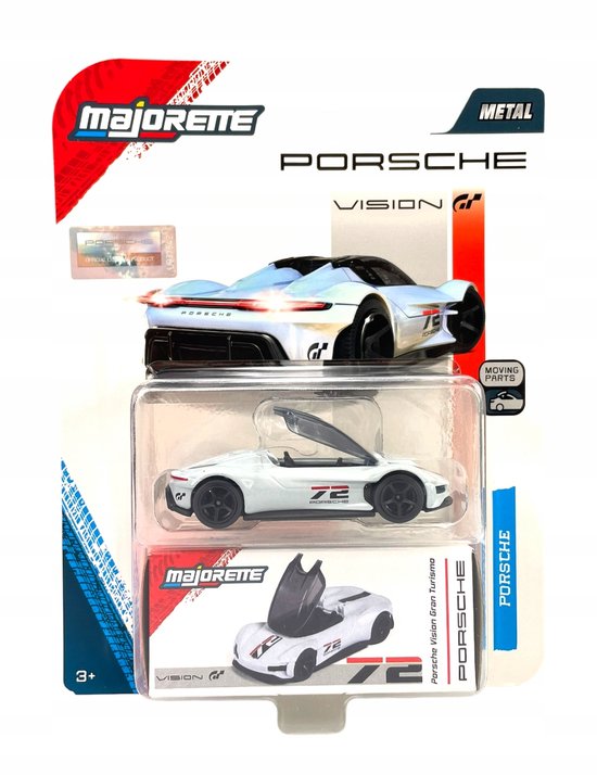 Majorette Porsche Vision Gran Turismo Wit 1:64 modelauto | bol
