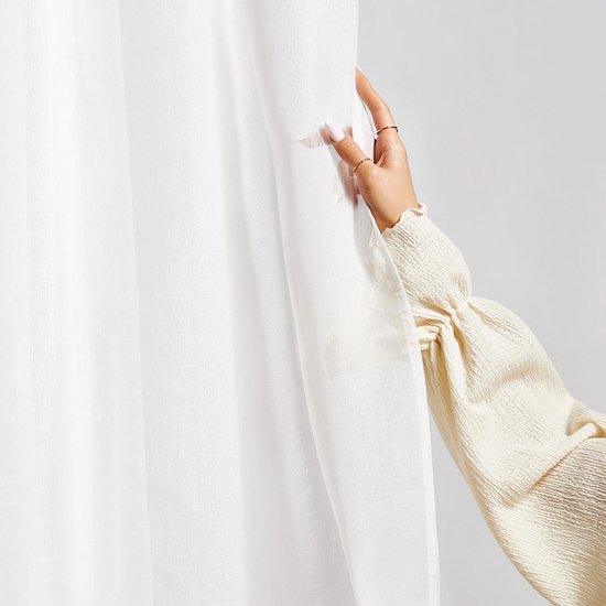 Gordijn-300 x 230 cm-Wit-1 stuk | bol